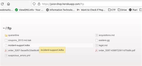 Owasp Juicy Shop Sensitive Data Exposure Secuneus Tech Learn