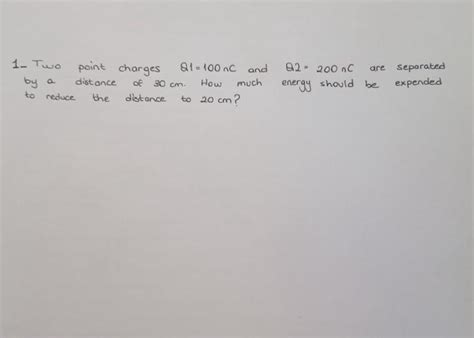 Solved Two Point Charges Q Nc And Q C Are Chegg