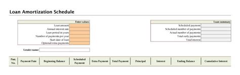 28 Tablas Para Calcular Calendario De Amortización De Préstamos Excel