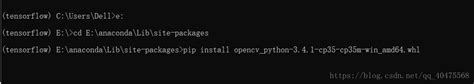 win10下cv2安装（ python 3 5 version）以及常见错误解决方案 win10 python 安装cv2 库失败了 csdn博客