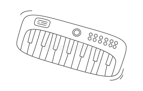 Synthesizer Musical Instrument Stock Vector Illustration Of Concert