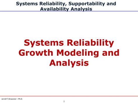 Ppt Systems Reliability Growth Modeling And Analysis Powerpoint Presentation Id 811206