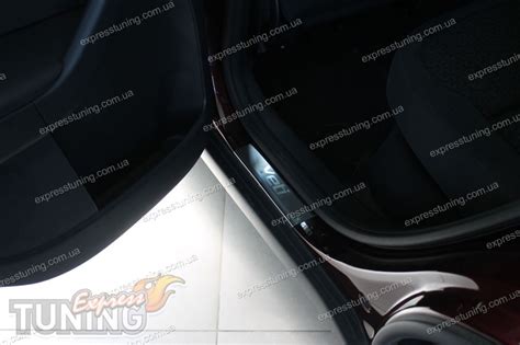 Накладки на пороги Шкода Йети (защитные накладки Skoda Yeti) Nataniko ...