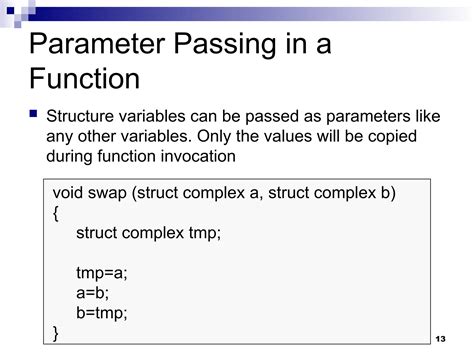 Structures And Unions In C Language With Examples Ppt Programming Languages Computing