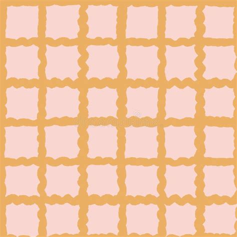 Simple Bumpy Checks Seamless Vector Pattern Stock Vector Illustration Of Bumpy Wiggly