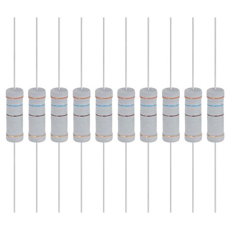 Uxcell 10 Pcs 360 Ohm 5w Metal Oxide Film Resistor 5 Tolerance