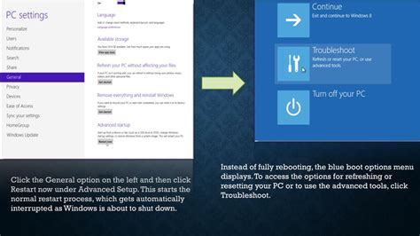 ppt three ways to access the windows 8 boot options menu powerpoint