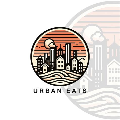 Urban Eats Food And Coffee Logo Design Premium Ai Generated Vector