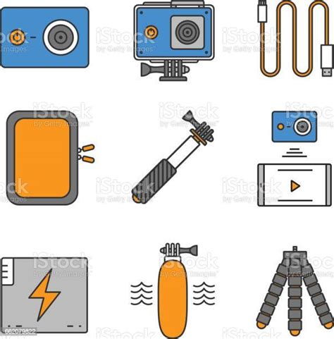 操作相機圖示向量圖形及更多usb線圖片 Usb線 三腳架 使用電話 Istock