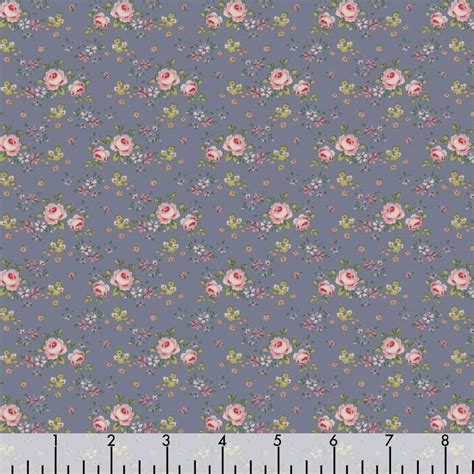 Tilda Fabrics Creating Memories Gracie Blue Quilt Fabric