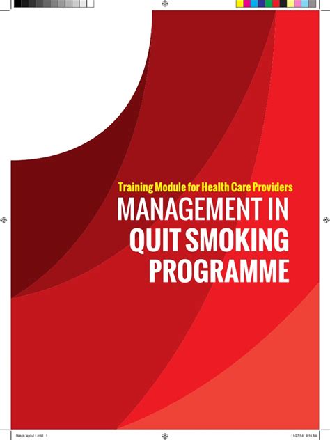 Training Module 1 Klinik Berhenti Merokok Pdf Tobacco Smoking