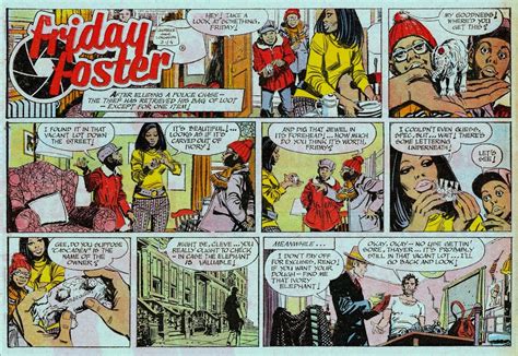 Friday Foster Comic Strip Created By Jim Lawrence Ran From 1970 To 1974