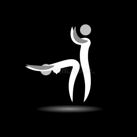 Kama Sutra Sex Pose Man And Woman In Love Yoga Time To Sex Vector