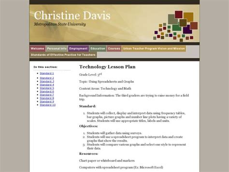Using Spreadsheets And Graphs Lesson Plan For 3rd Grade Lesson Planet