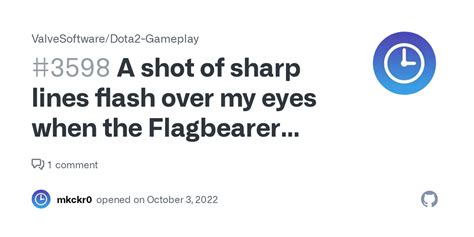 A Shot Of Sharp Lines Flash Over My Eyes When The Flagbearer Creep Is