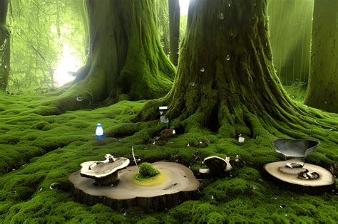 Mystic Rain Scene Creative Fabrica