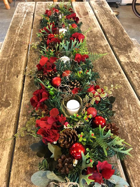 Artificial Christmas Candle Centerpiece