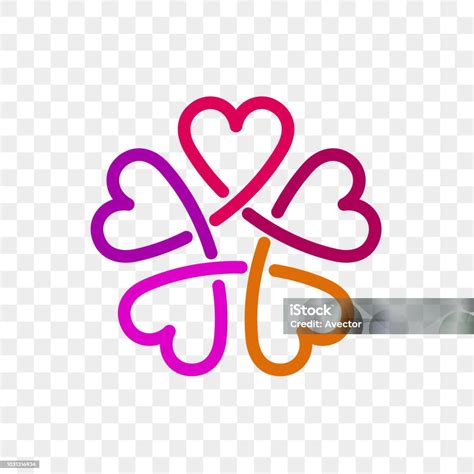 심장 로고 벡터 아이콘입니다 고립 된 현대 추상 선 붉은 핑크 하트 꽃 상징 심장 의료 센터 또는 자선 발렌타인 사랑 또는 결혼식 인사말 카드에 대 한 패션 디자인