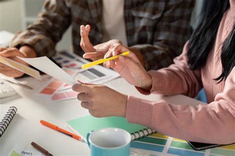 Creative Team Collaboration In Graphic Design Office Space Visual Concepts Modern Environment