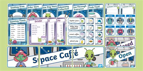 Space Cafe Role Play Area Resource Pack Twinkl Twinkl