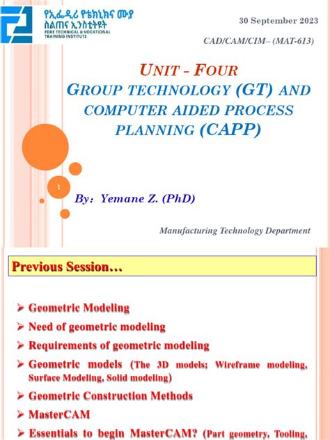 Unit 4 Gt And Capp Summary 2015 Pdf Machining Applied Mathematics