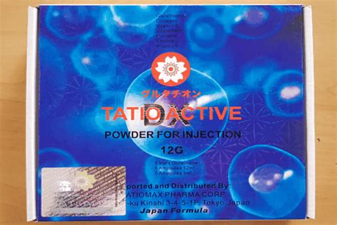 Buy Tatio Active Dx 12g Glutathione 5 Session Skin Whitening Injection