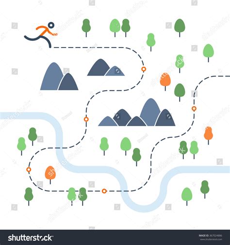 7 787 Running Paths Stock Vectors Images Vector Art Shutterstock
