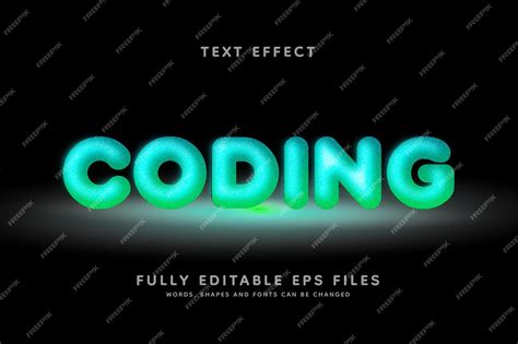 premium vector vector code text effect editable future and neon text