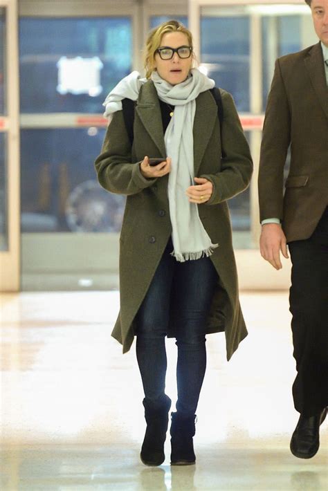 Kate Winslet In Travel Outfit At Jfk Airport In Nyc • Celebmafia