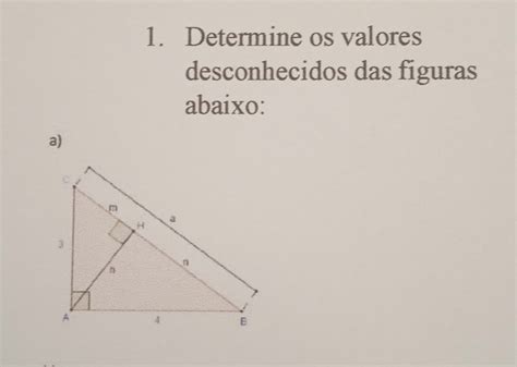 Solved Determine Os Valores Desconhecidos Das Figuras Abaixo A Others