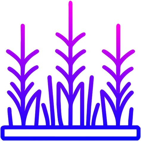 Premium Vector Tall Grass Icon Outline Gradient