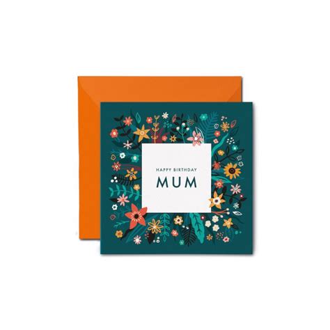Happy Birthday Mum Greetings Card Middle Mouse Shop