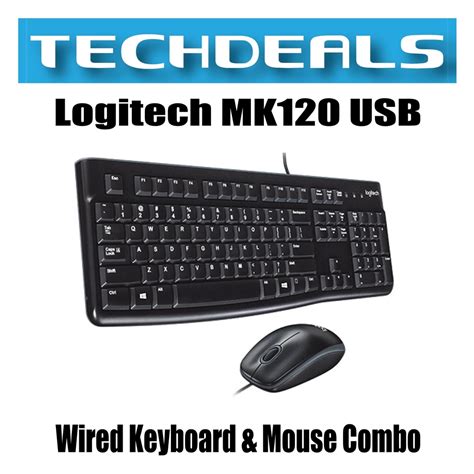 Logitech Mk120 Usb Wired Keyboard And Mouse Combo Shopee Singapore
