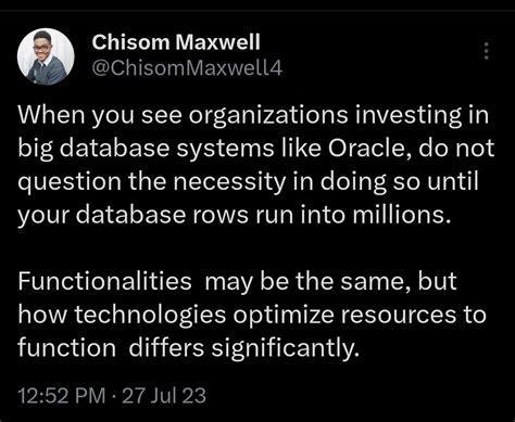 Chisom Ozonwankwo On Linkedin Databasemanagement Softwaredevelopment