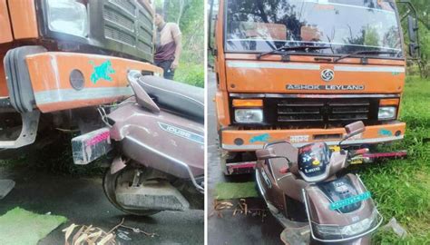 Pune 16 Year Old Drivers Tanker Hits Scooter Two Injured Punekar News