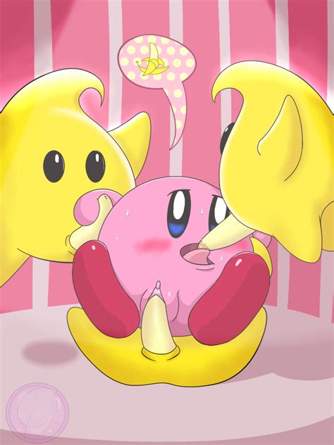 Rule 34 Banana Clitoris Kirby Kirby Series Luma Mario Series Orgy