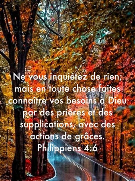 Philippiens 4 6 Ne vous inquiétez de rien mais en toute chose faites