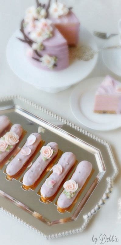 Posh Tea Eclairs ~ Debbie Tea Party Food Tea Recipes Eclairs