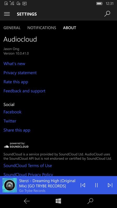 Audiocloud UWP SoundCloud Will Sunset Mid November