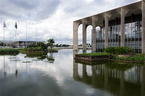 Architectural Detail Of The Ministry Of Foreign Affairs Of Brazil In