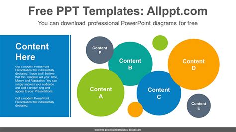 Bubbles List Powerpoint Diagram Template Powerpoint And Google Slides