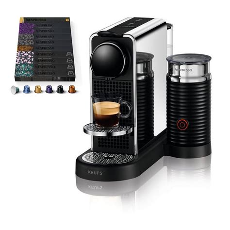 Krups Kapselmaschine XN630 Citiz Platinum & Milk, 100 ORIGINALE ...