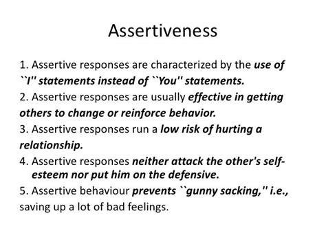 Assertiveness