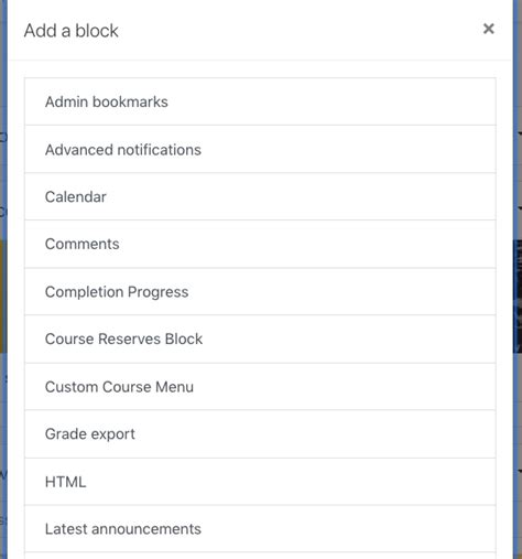 Add A Block To Your Dashboard Up Moodle Guides