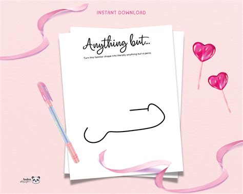 Draw Anything But A Penis Funny Bachelorette Game Designboba