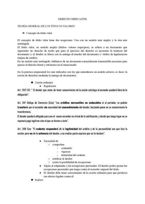 Introducción Al Derecho Mercantil Apuntes De Derecho Mercantil Docsity