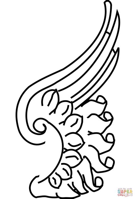 Розмальовка Крило Розмальовки для дітей друк онлайн