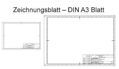 Schriftfeld Technische Zeichnung Vorlage A3