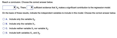 Solved A Regression Analysis Is Performed Using Data For 32