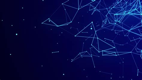 Premium Photo Abstract Digital Blue Background Plexus Effect Network